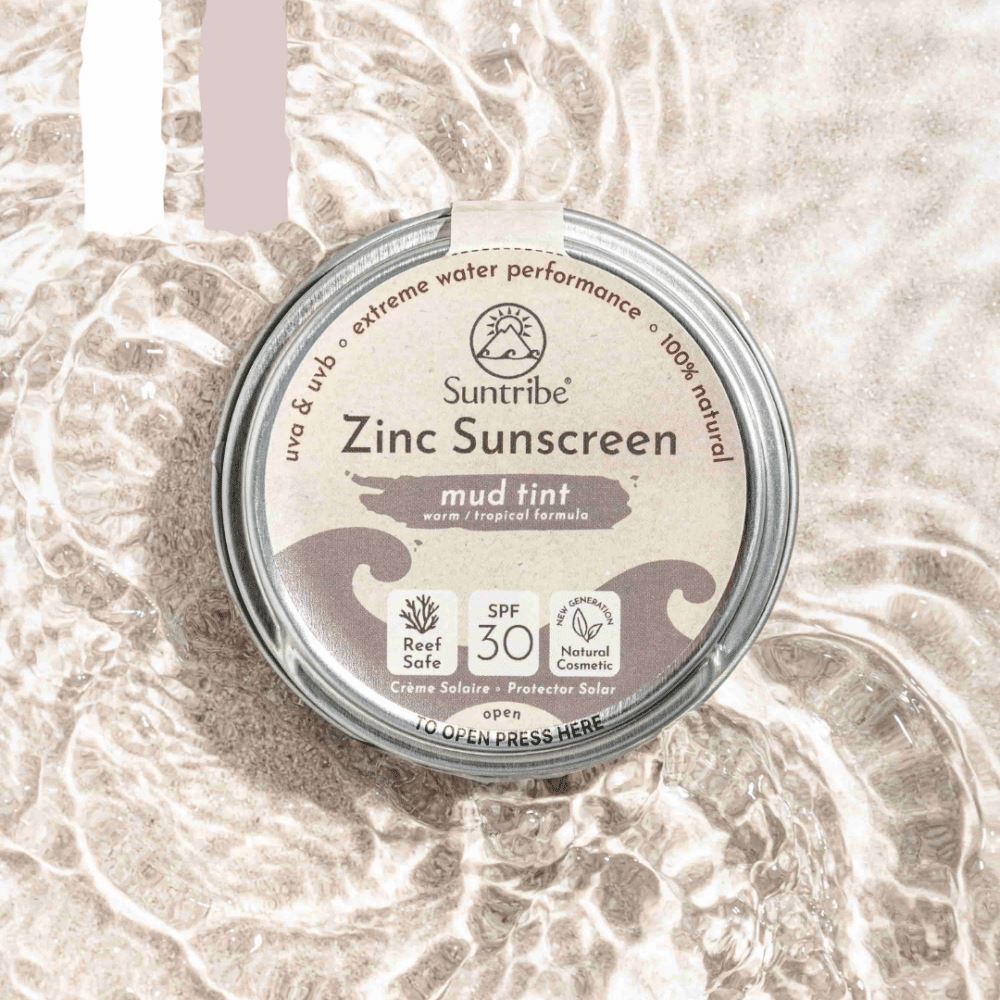 Suntribe Zinc SPF50 Sunscreen - Mud Tint, 45g – Suztain A/S