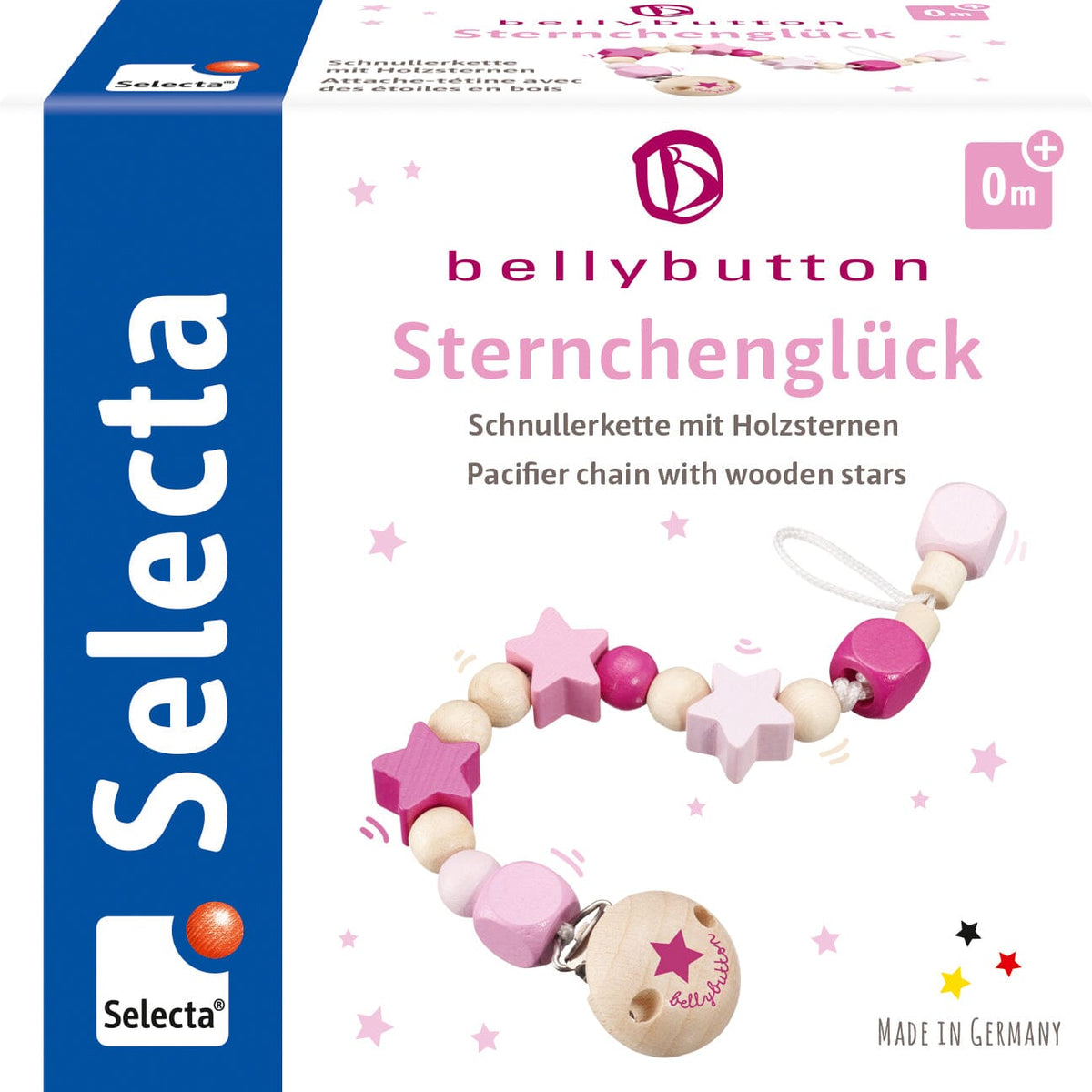 Selecta Lucky Star Suttekæde - Pink – Suztain A/S